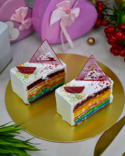 Taste the Rainbow: Order Delicious Rainbow Pastry Online – Merak Cakes