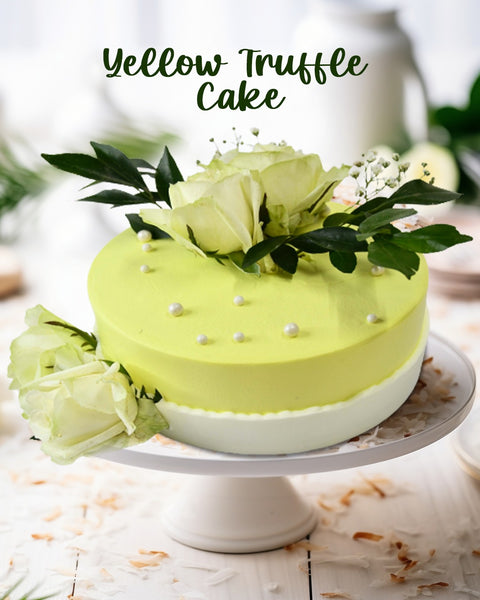 Yellow Truffle Cake – Merak Cakes
