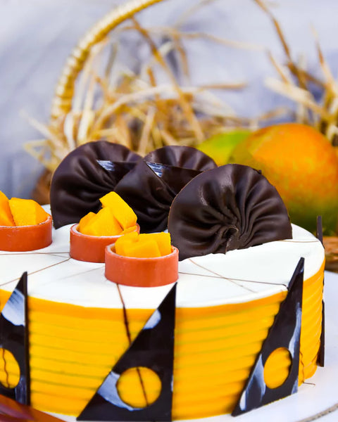 Order Fresh Mango Cake Online - Mango Kulfi Cake - Summer Special arrivals – Merak Cakes