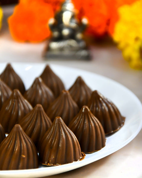 5 PC Chocolate Modak Best Ganesh Chaturthi Treat | Order Now! – Merak Cakes