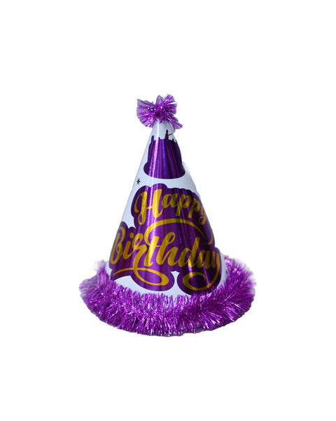 Buy Birthday Cap Online - Purple Cap – Merak Cakes